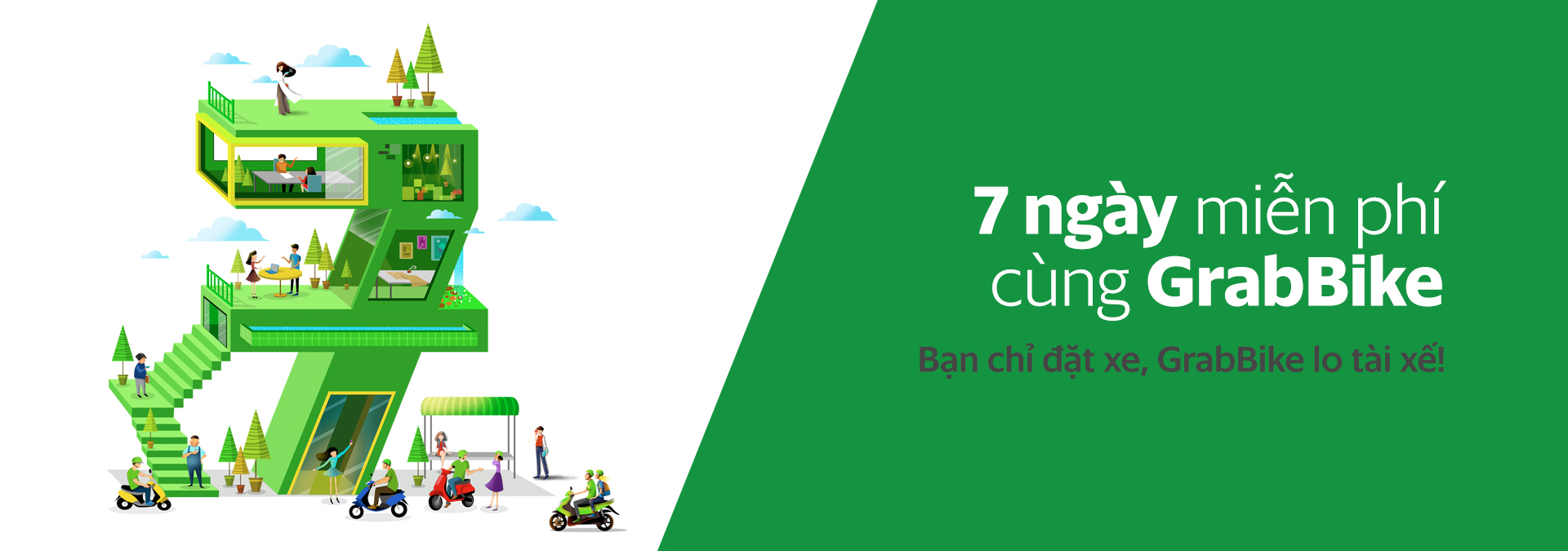 7 ngày miễn phí cùng GrabBike! | Grab VN